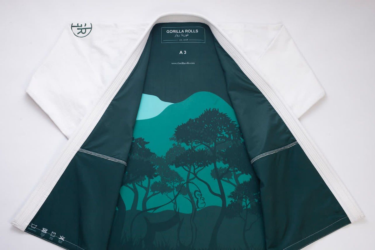 Wild Forest Gi Saudi edition Green & White – Gorillarolls